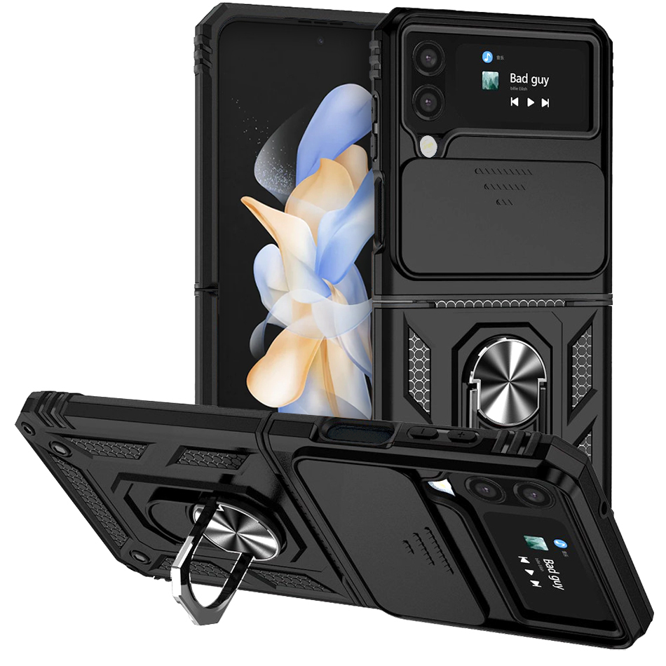 Slim Armour Shockproof Case for Samsung Galaxy Z Flip4 (Black)