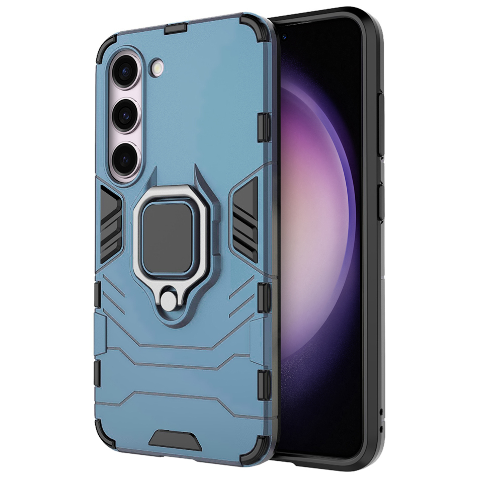 Slim Armour Shockproof Case Ring for Samsung Galaxy S23+ (Blue)