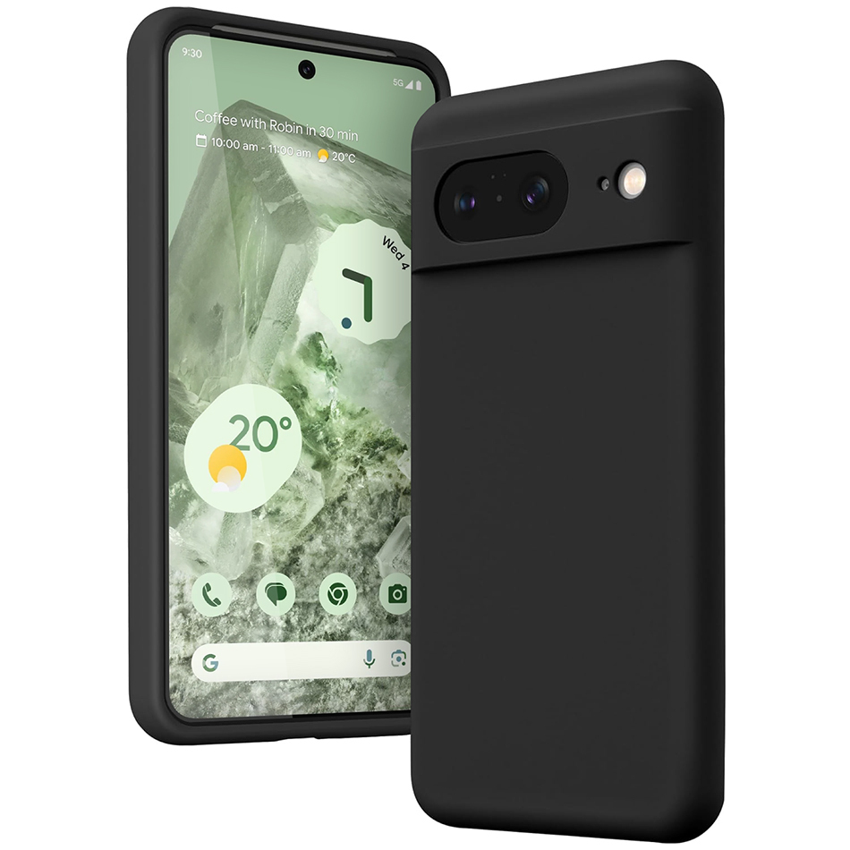 Flexi Stealth Silicone Case for Google Pixel 8 (Black)