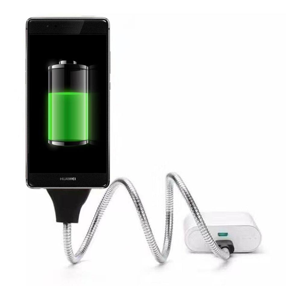 Heavy Duty Durable Metal Micro USB Charging Cable Holder Stand