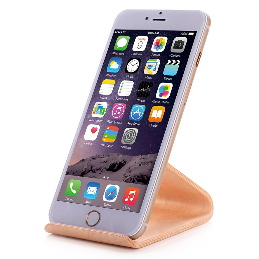 SAMDI Universal Wooden Desk Stand for Phones (Oak White)