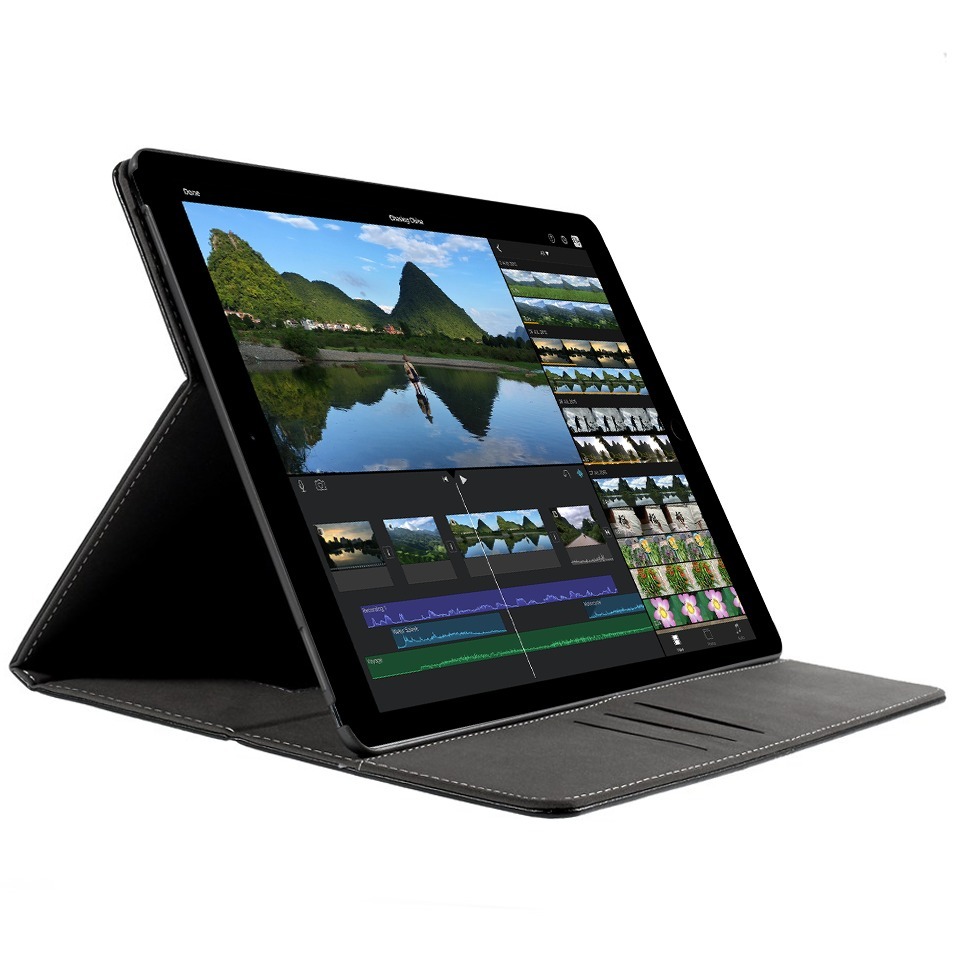 Folio Leather Case - Apple iPad Pro (12.9 Inch) 2015 - Black