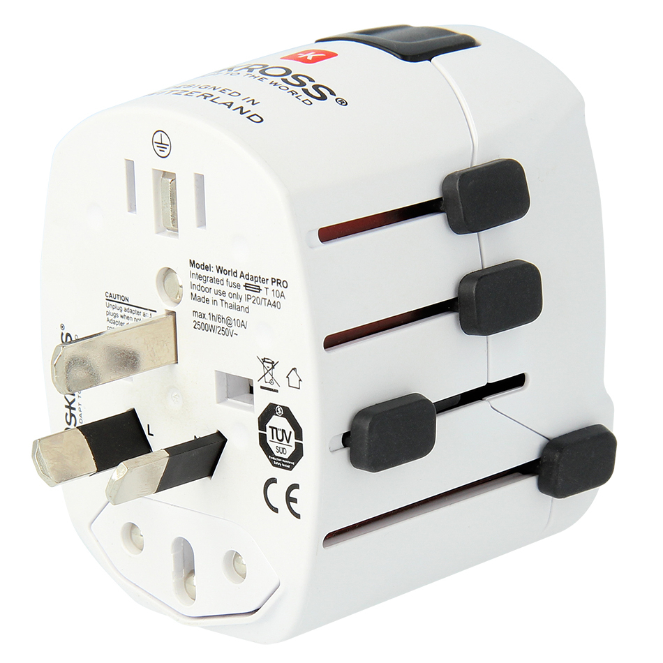SKROSS PRO 10A World Travel Adapter (3-Pole)