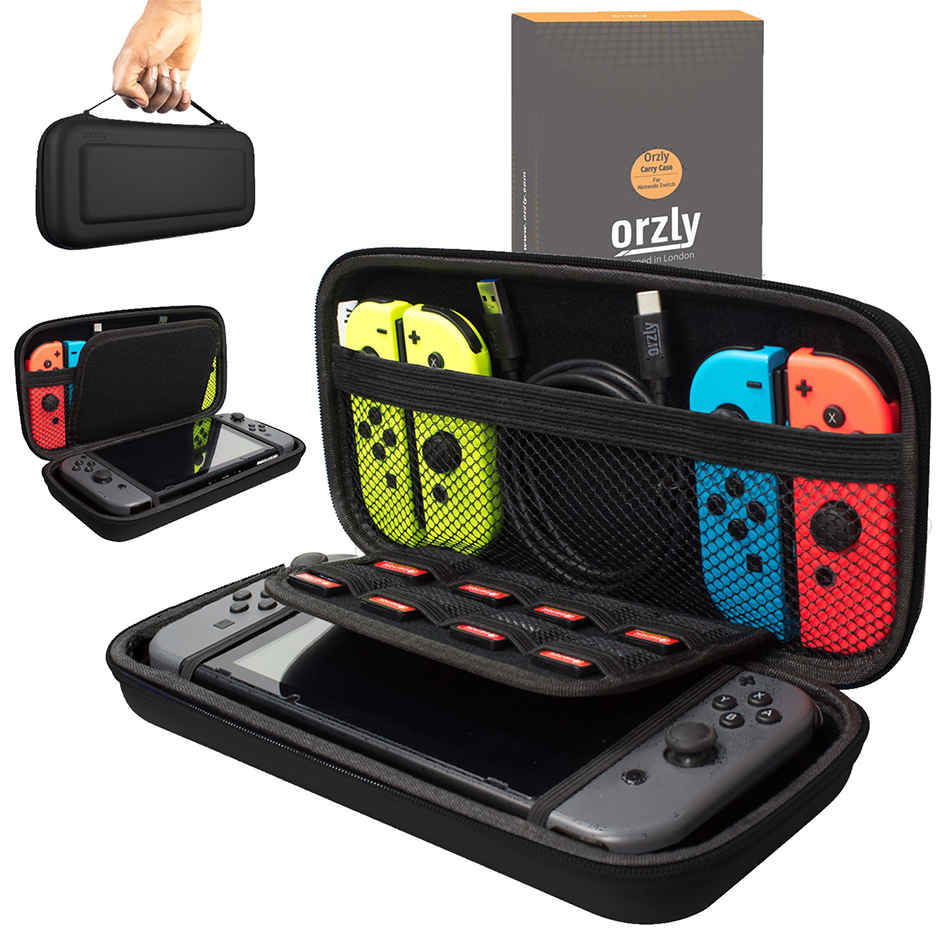 Orzly Travel Carry Case Storage Pouch (2nd Gen) - Nintendo Switch