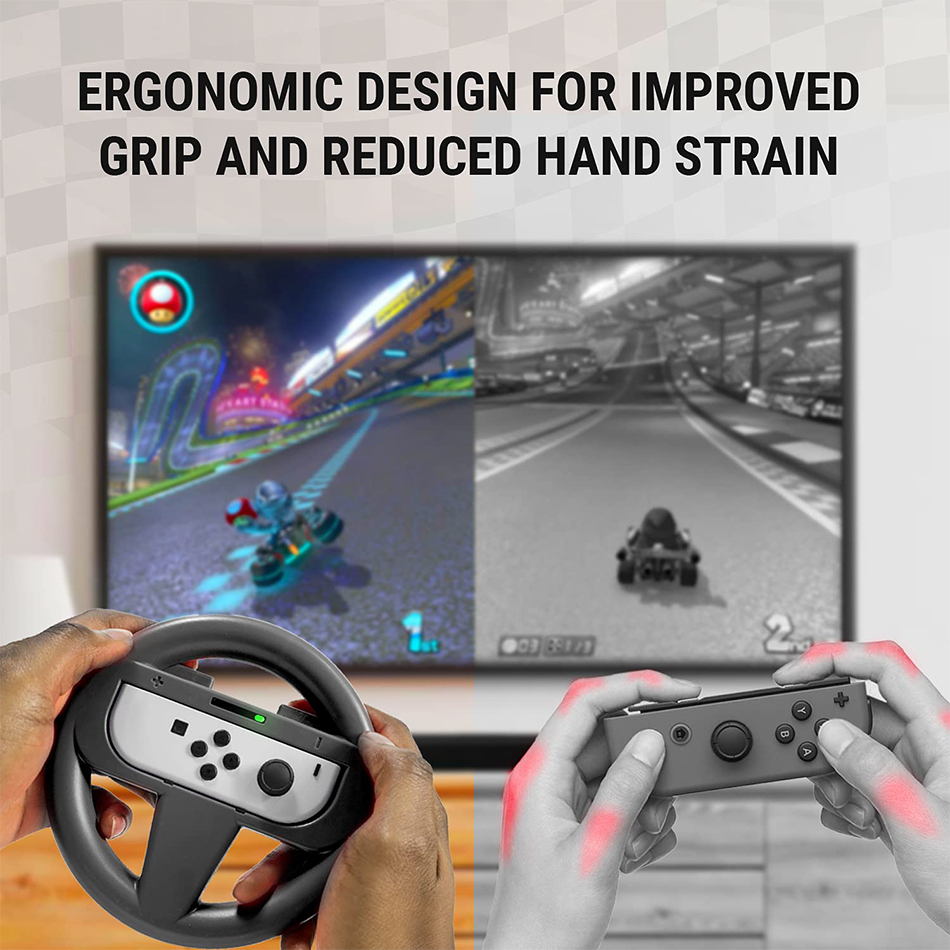 Orzly Racing Steering Wheel Game Controller for Nintendo Switch