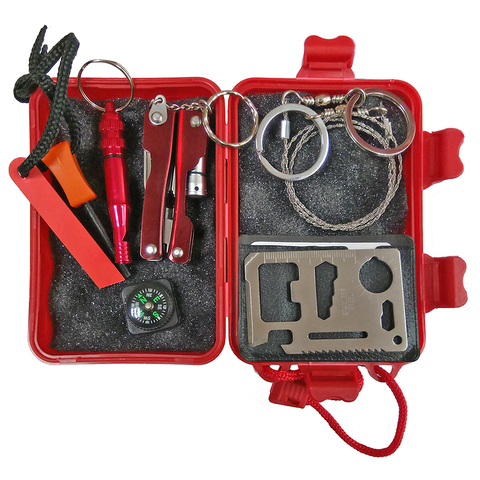 Emergency SOS Survival Tool Kit - Camping / Hiking / Travel