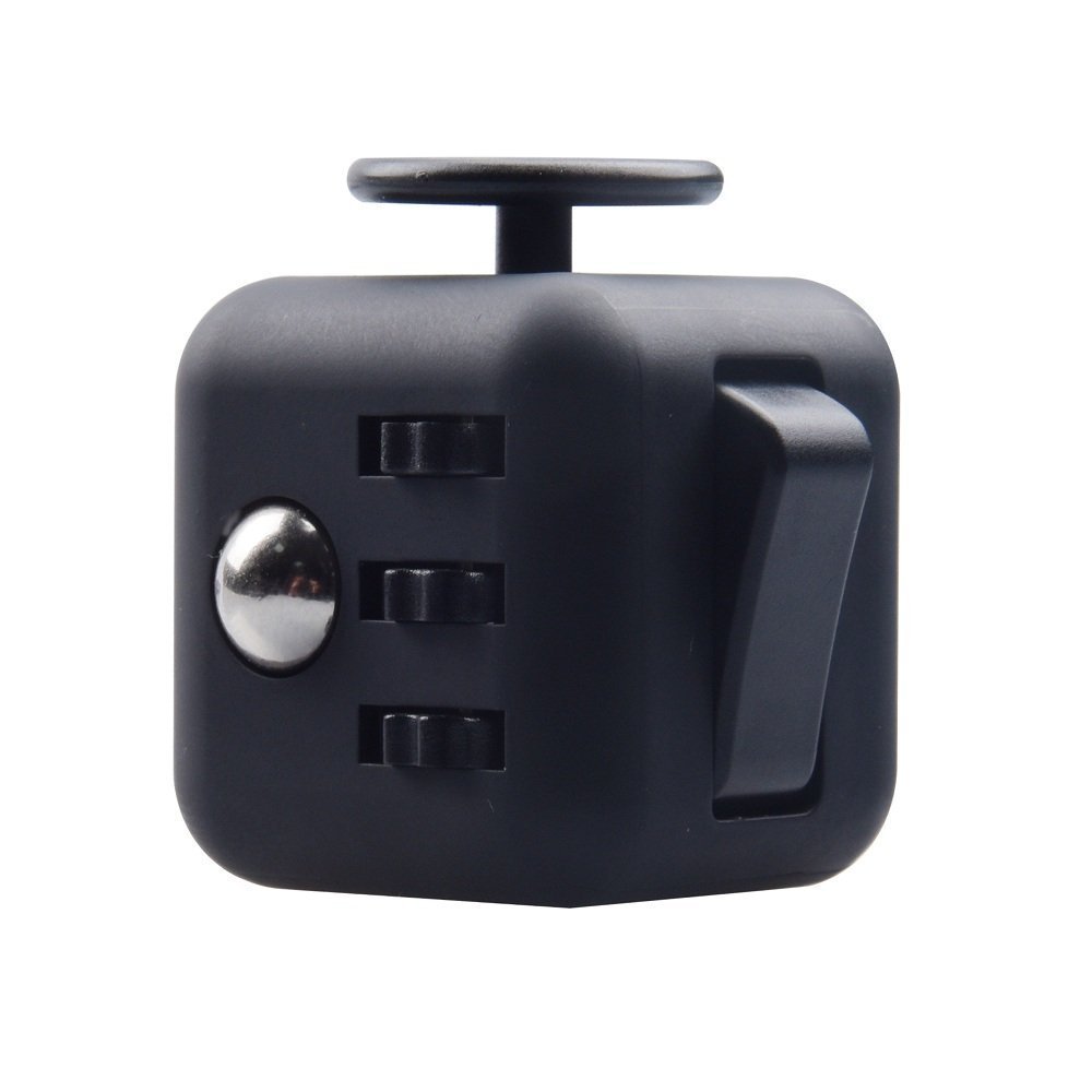 Fidget Cube Anti Stress Anxiety Reliever Toy (Black)