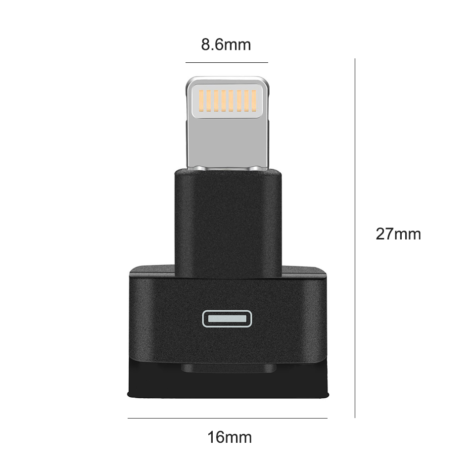 Male to Female Lightning Extender Adapter for Docks & Cases Male to Female Lightning Extender Adapter for Docks & Cases