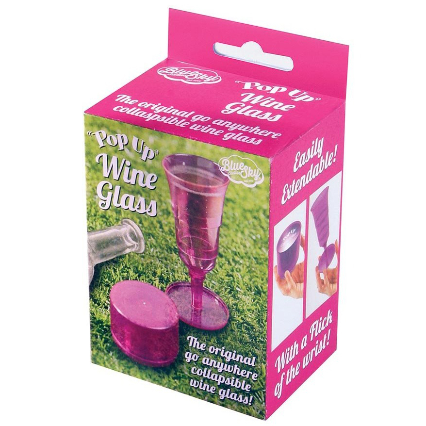 Blue Sky Pop-Up Wine Glass