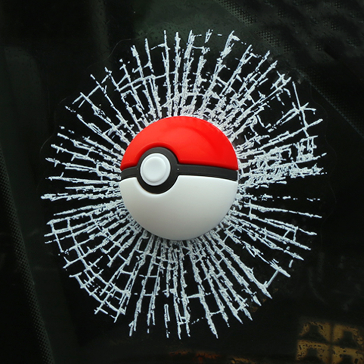 Pokemon Go 3D Poke Ball Car Window Decal Sticker