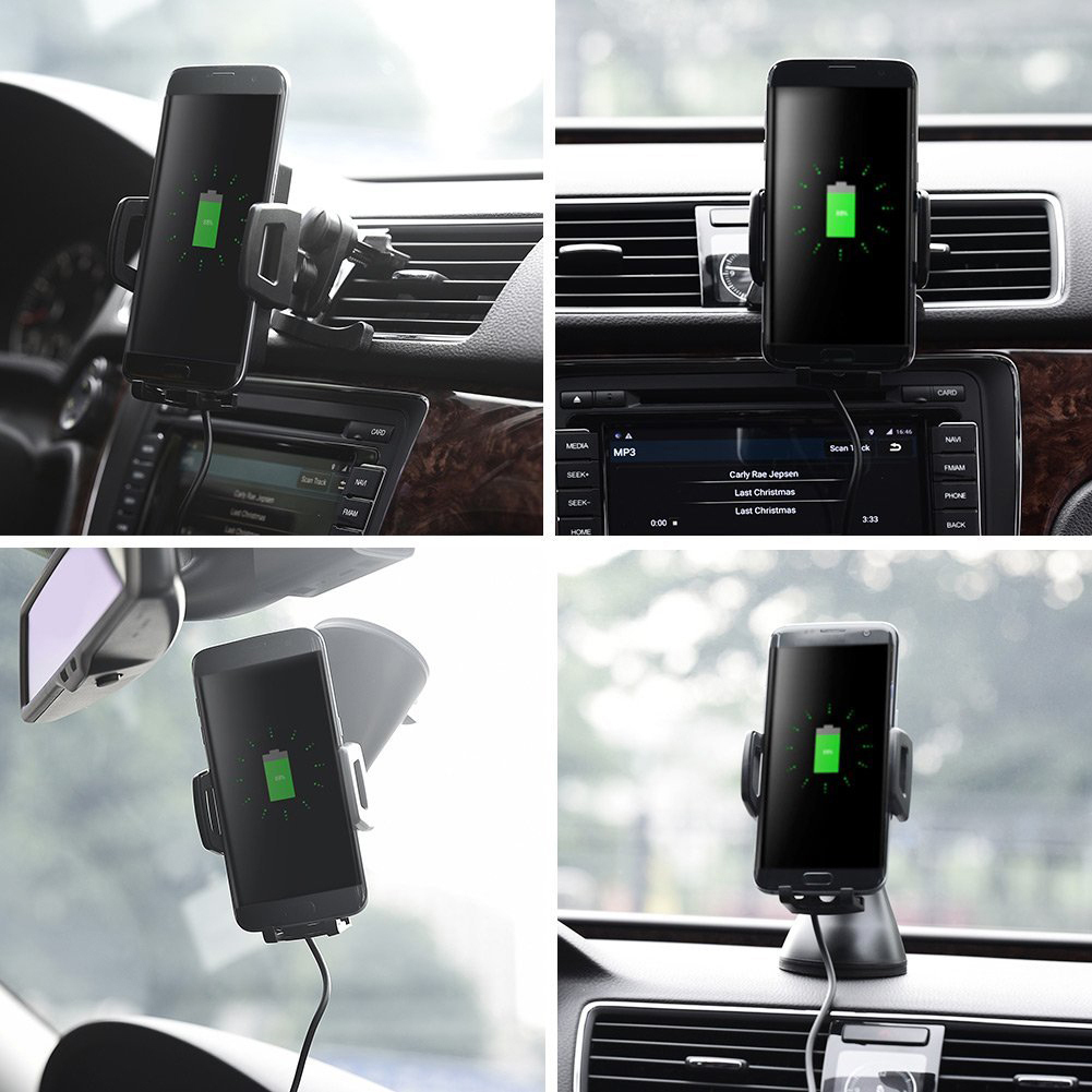 Fast Wireless Charging Car Mount for Samsung Galaxy S8 Plus