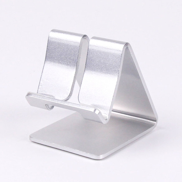 Aluminium Desk Stand for Phones & Small Tablets (Silver)
