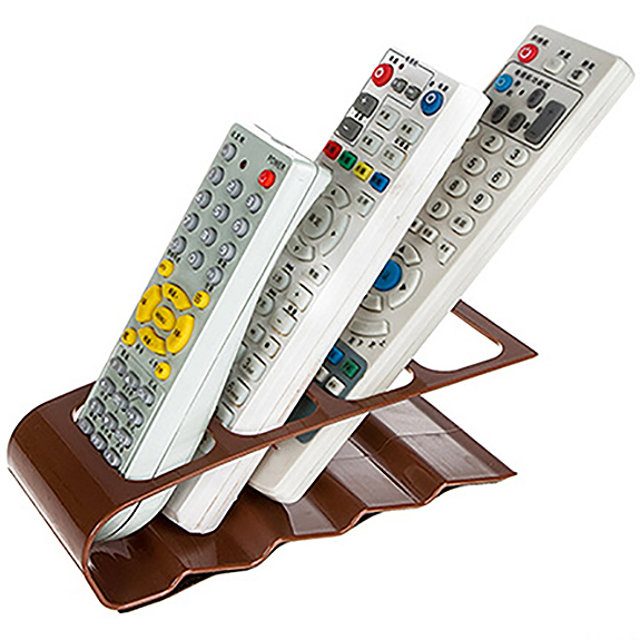 TV Remote Control Holder Stand (Organiser Dock) - Brown