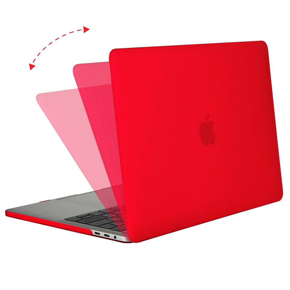Frosted Case - 13-inch Apple MacBook Pro Touch Bar 2017 (Red)