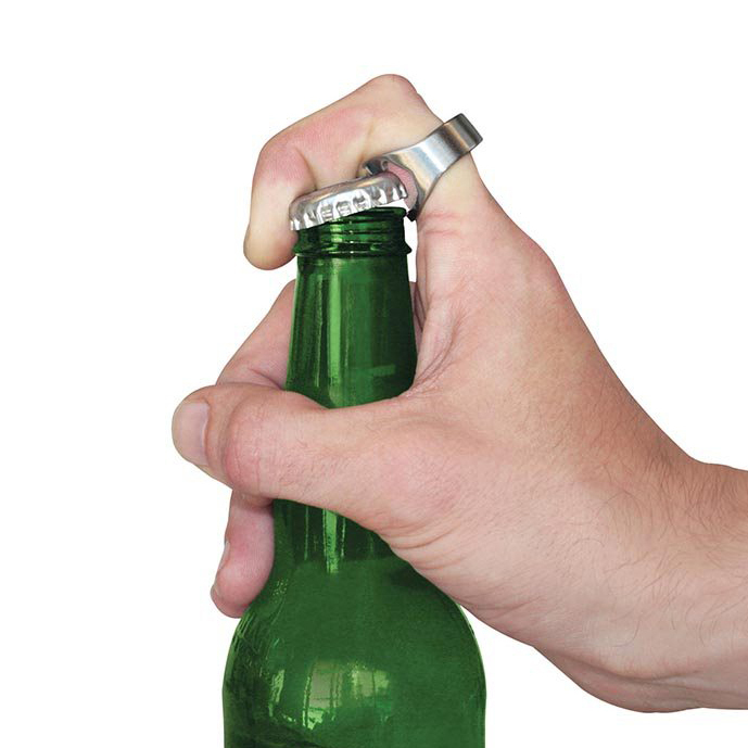 Stainless Steel Beer Bottle Opener Ring Party Gift