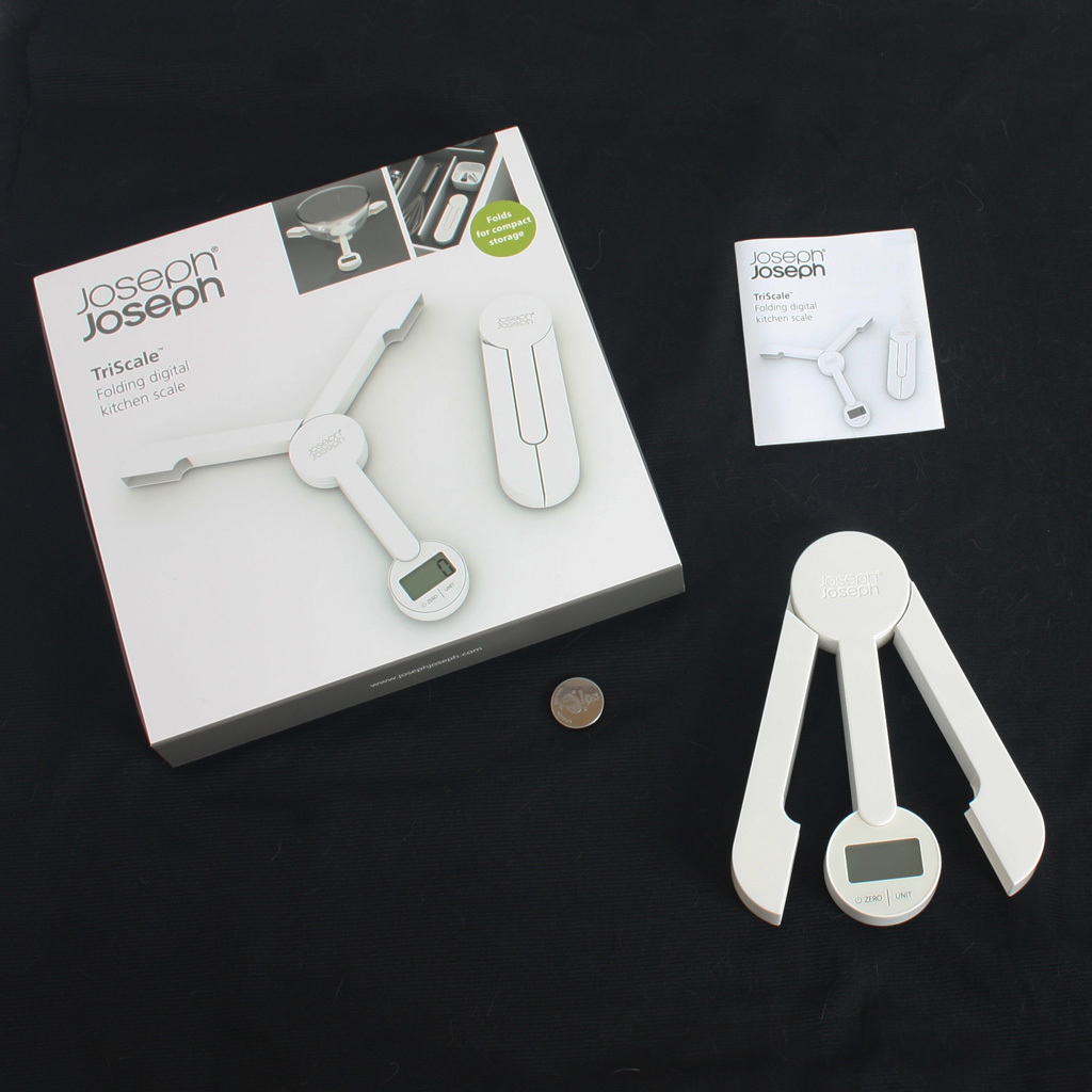 TriScale Portable Folding Digital Kitchen Food Scales