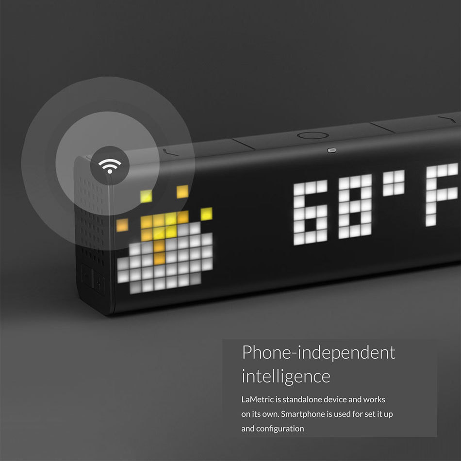 LaMetric Time Wi-Fi Smart Programmable Clock with Apps