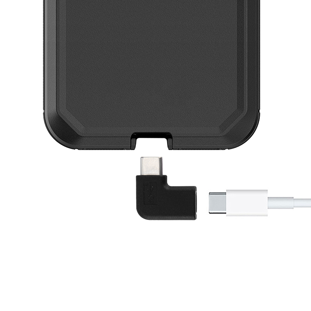 90 Degree USB Type-C Male to Female Connector Adapter