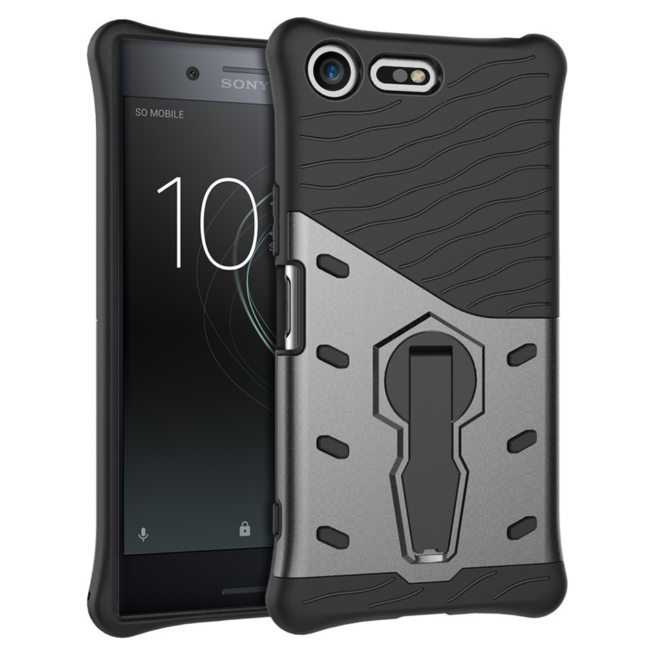 Slim Tough Shockproof Case - Sony Xperia XZ Premium (Grey)