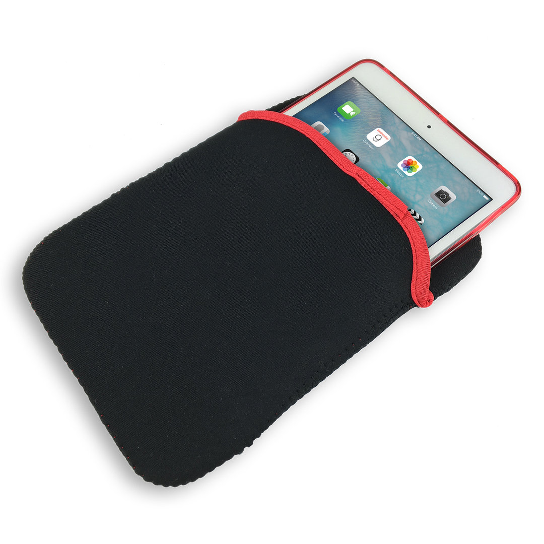 Neoprene 8" Tablet Sleeve Bag & Carry Pouch Case (Black)