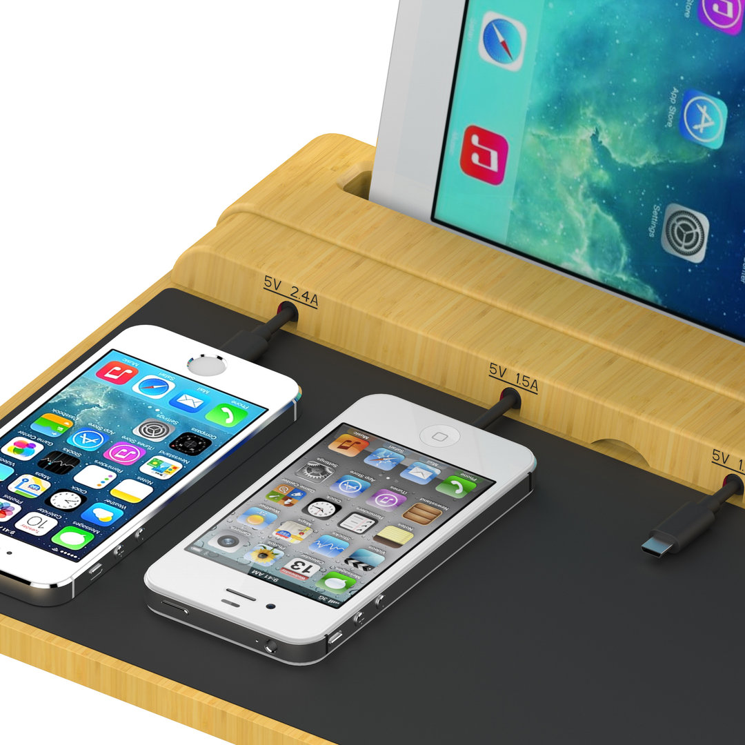 Quick Charge Multi-Device Charging Station for Phones & Tablets