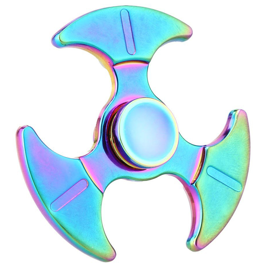 Zinc Alloy Rainbow Fidget Spinner - Hammerhead Blade