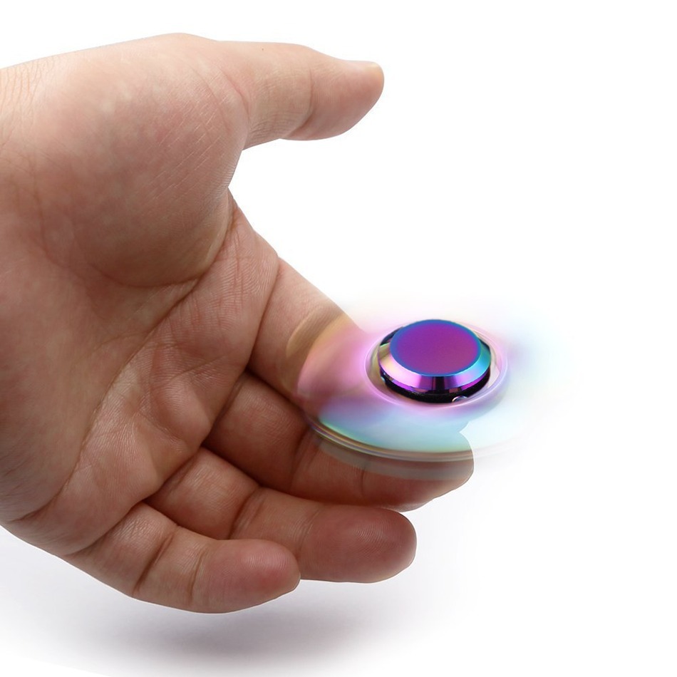 Zinc Alloy Rainbow Fidget Spinner - Orb Ufo