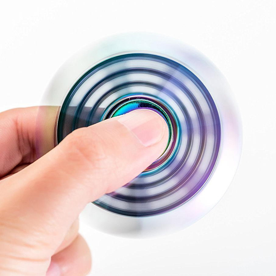 Zinc Alloy Rainbow Fidget Spinner - Orb Ufo