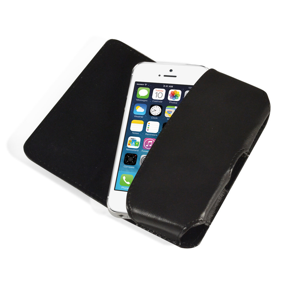 Belt Loop Leather Carry Case Pouch for Mobile Phones