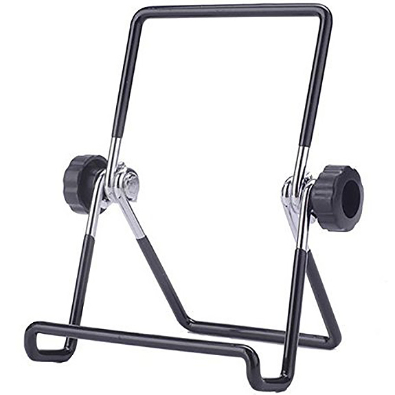 Multi-Angle Metal Frame Desk Stand for Tablets (Black)