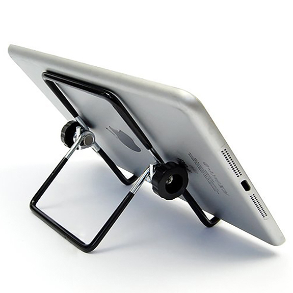 Multi-Angle Metal Frame Desk Stand for Tablets (Black)