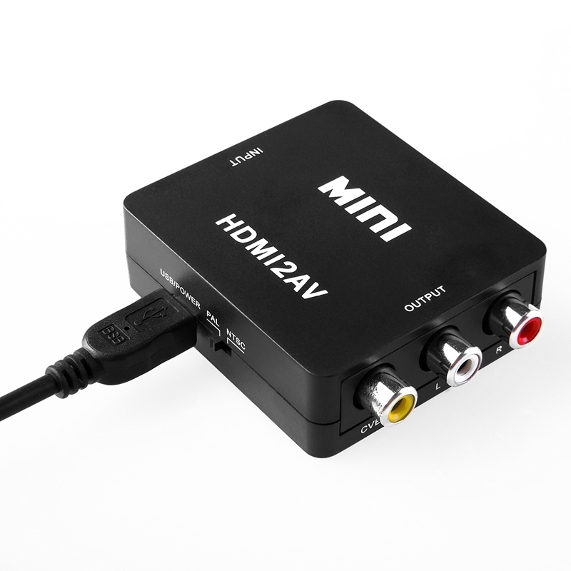 Hdmi To Rca Composite Video Converter Adapter For Pal Ntsc