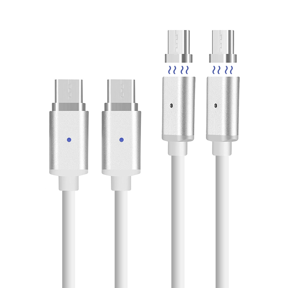2-Pack Magnetic USB Type-C Data Charging Cable (1.2m)