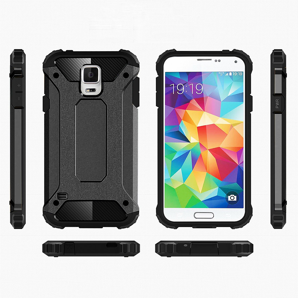 Military Defender Shockproof Case - Samsung Galaxy S5 (Black)