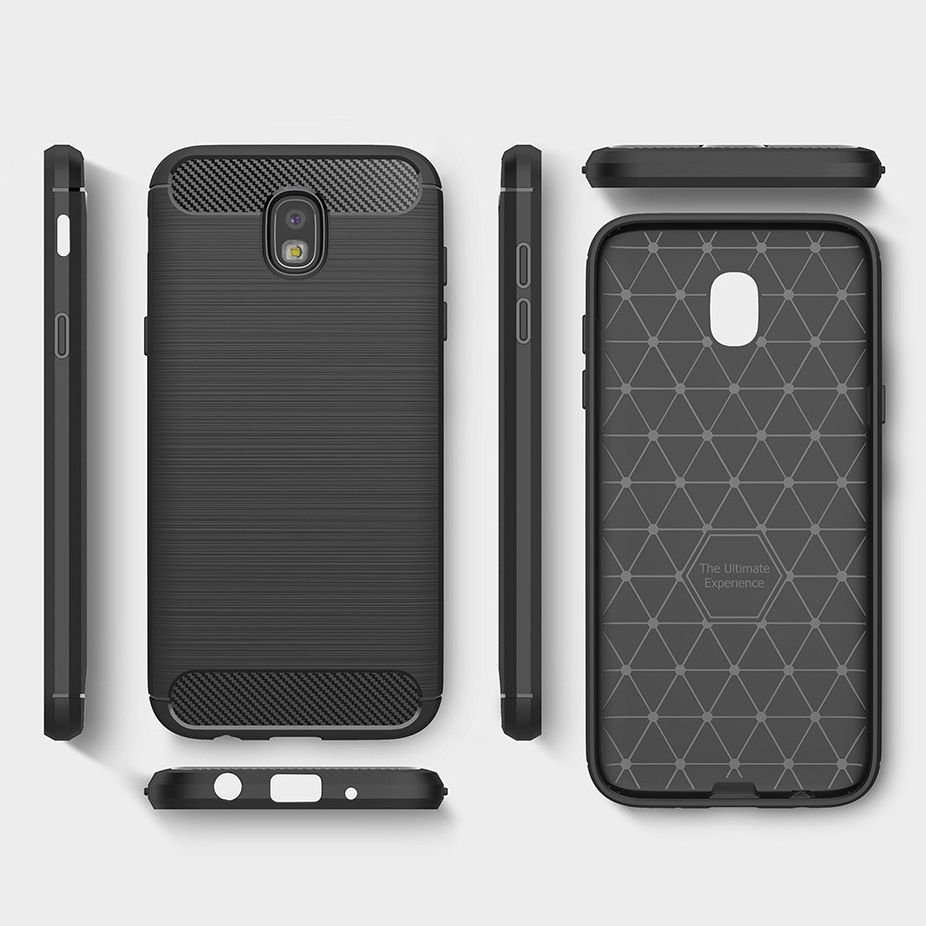 Flexi Carbon Fibre Tough Case - Samsung Galaxy J5 Pro (Black)