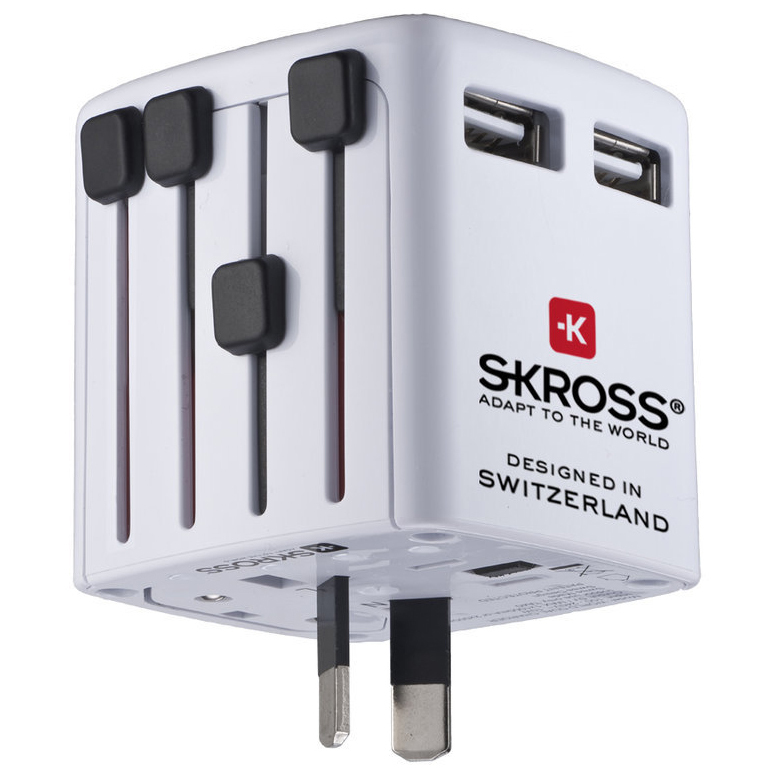 SKROSS World Travel Dual USB Charger (Power Adapter)