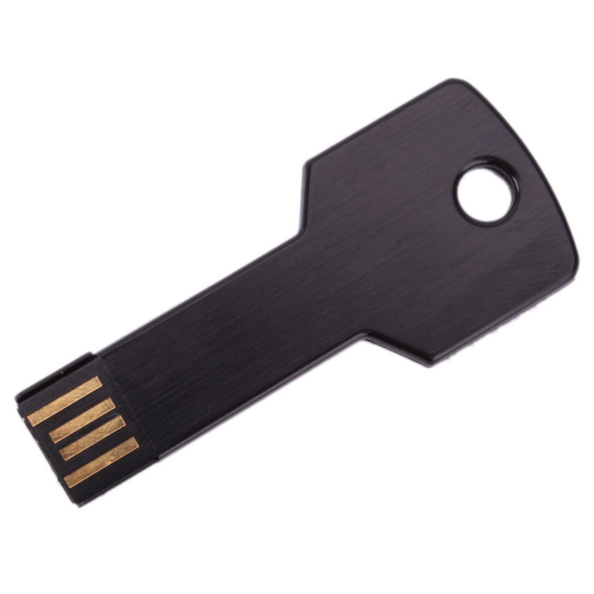 8GB Metal Key USB Memory Stick / Thumb Drive (Black)
