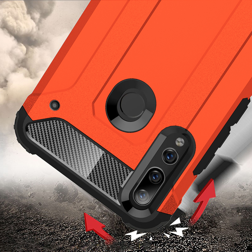 Military Defender Shockproof Case for Huawei Y9 Prime 2019 (Red)