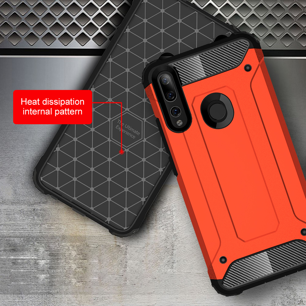 Military Defender Shockproof Case for Huawei Y9 Prime 2019 (Red)