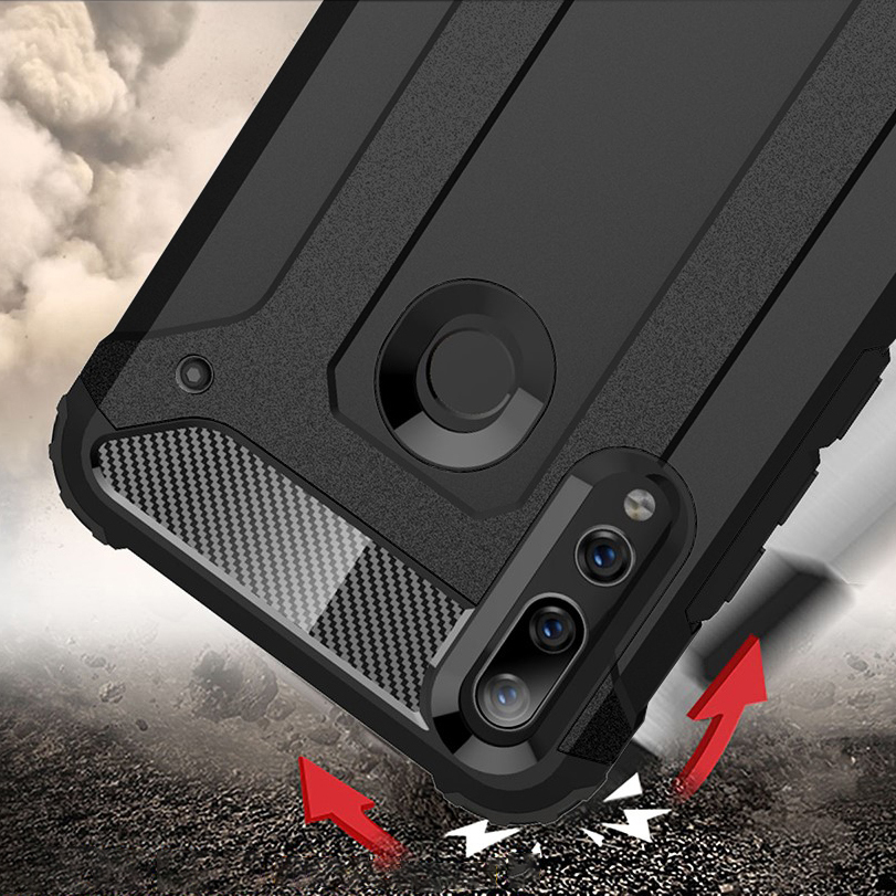 Military Defender Shockproof Case for Huawei Y9 Prime 2019 Black