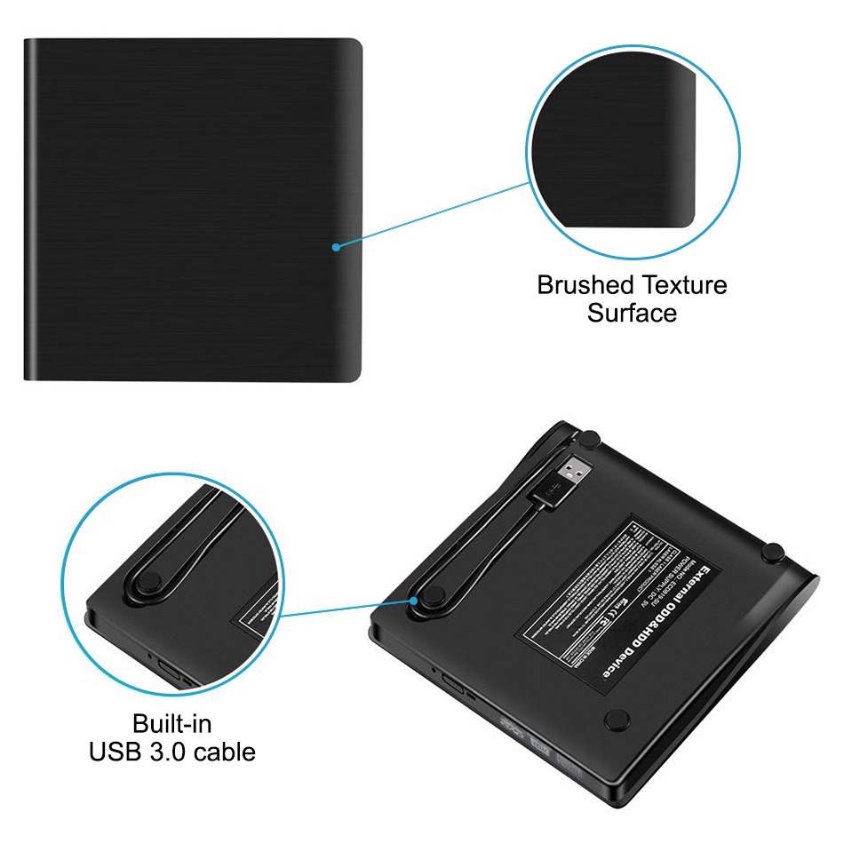 External CD DVD-RW Drive USB 3.0 Burner / Super Drive Player