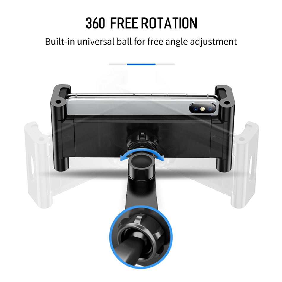 Rock Back Seat Car Headrest Mount / Extendable Arm iPad Holder