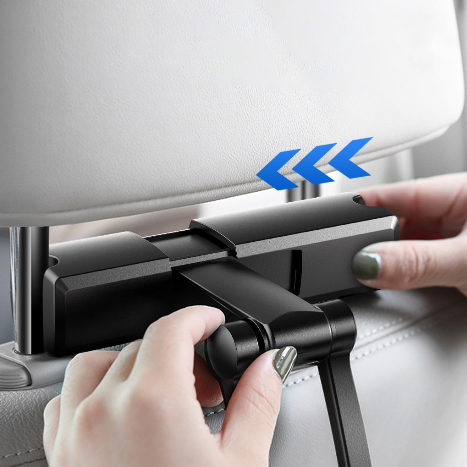 Rock Back Seat Car Headrest Mount / Extendable Arm iPad Holder