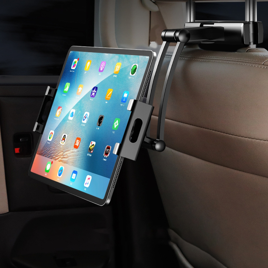 Rock Car Rear Seat Headrest Mount / Extendable Arm iPad Holder