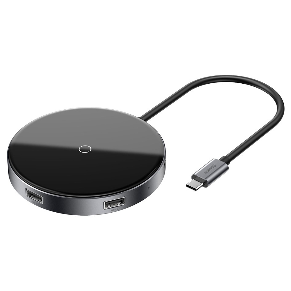 Baseus Hub 60W USB-PD Type-C Wireless Charger for MacBook Laptop