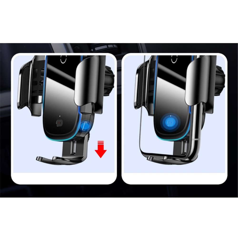 Baseus 15W Fast Wireless Charger / IR Sensor Clamp / Car Mount