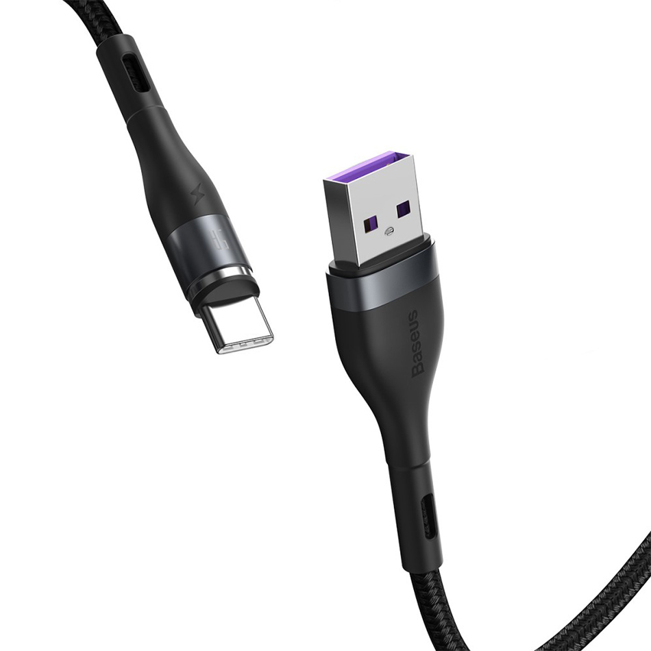 Baseus 5A Zinc Magnetic Detachable USB Type-C Cable (1m)