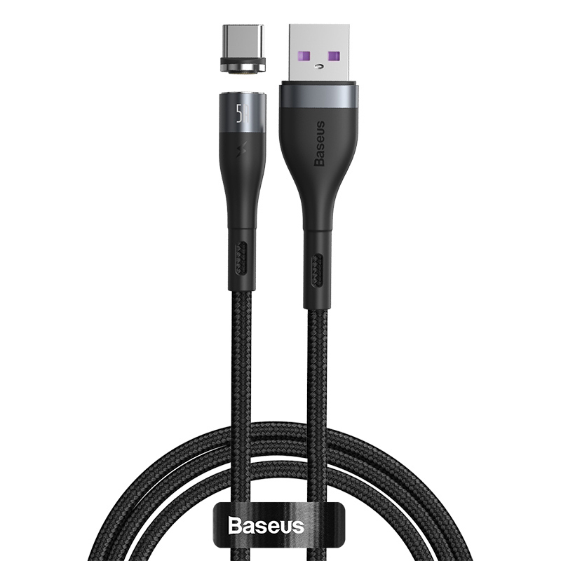 Baseus 5A Zinc Magnetic Detachable USB Type-C Cable (1m)