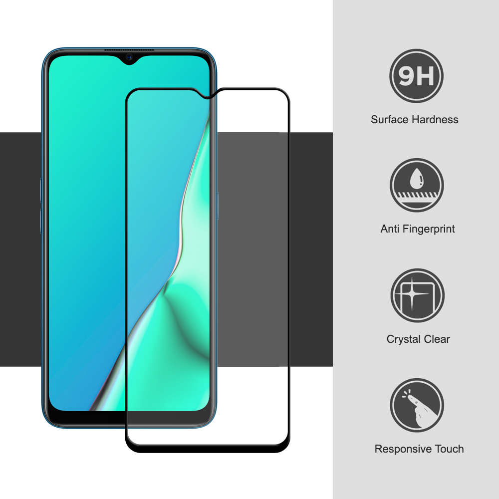Full Tempered Glass Screen Protector For Oppo A18 A38 A5 A9