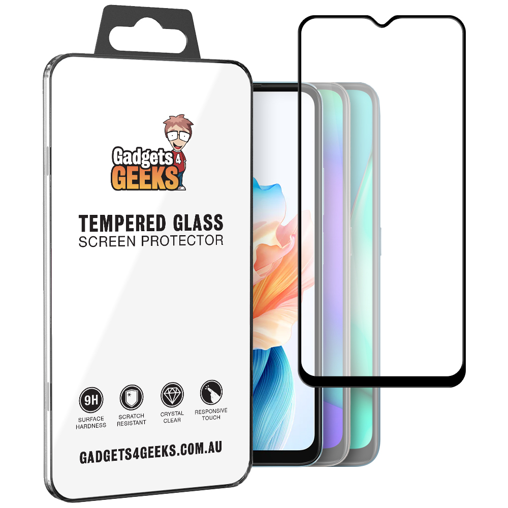 Full Tempered Glass Screen Protector for Oppo A18 / A38 / A5 / A9